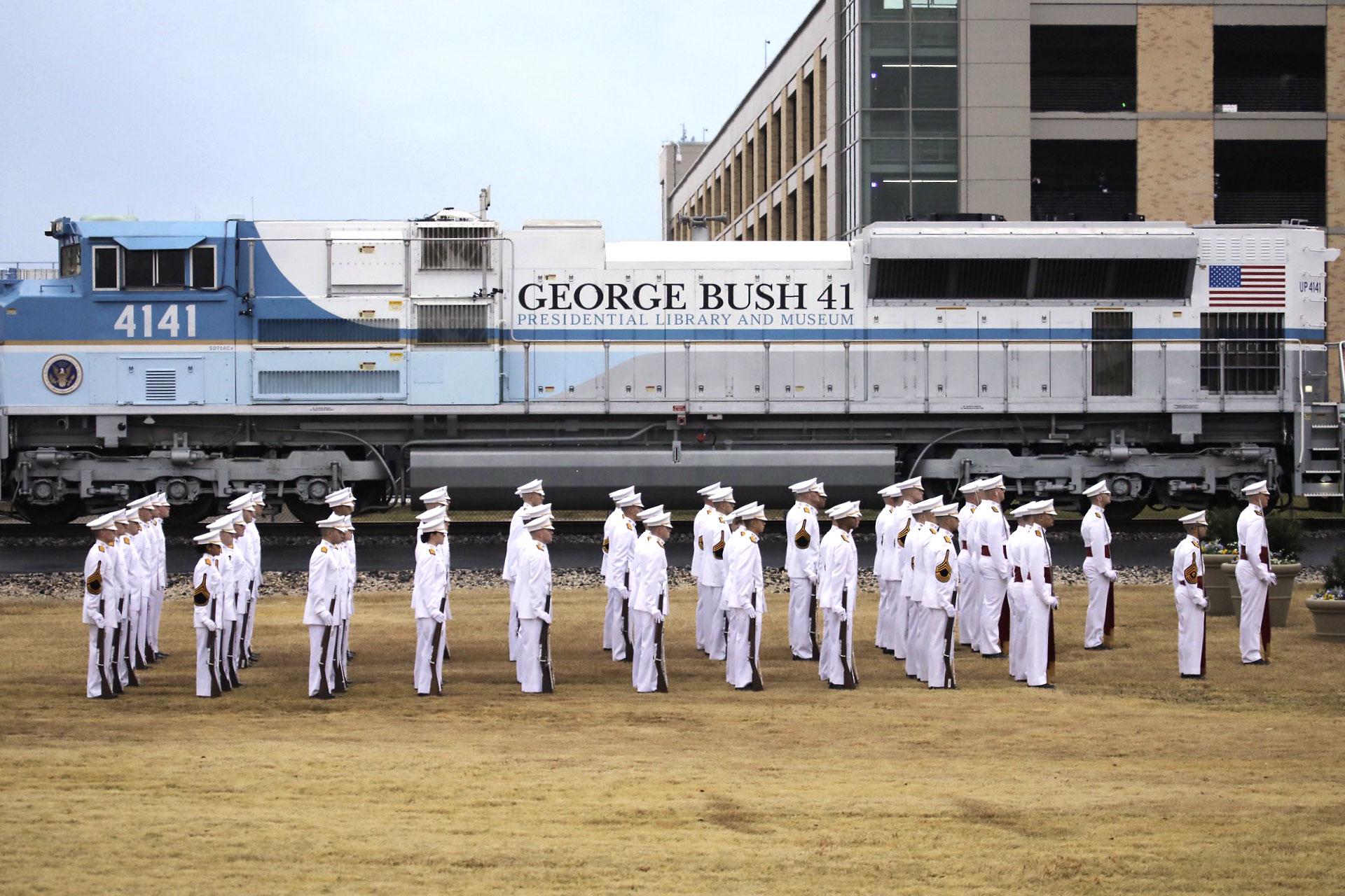 UP: George H.W. Bush Funeral Train Image Gallery